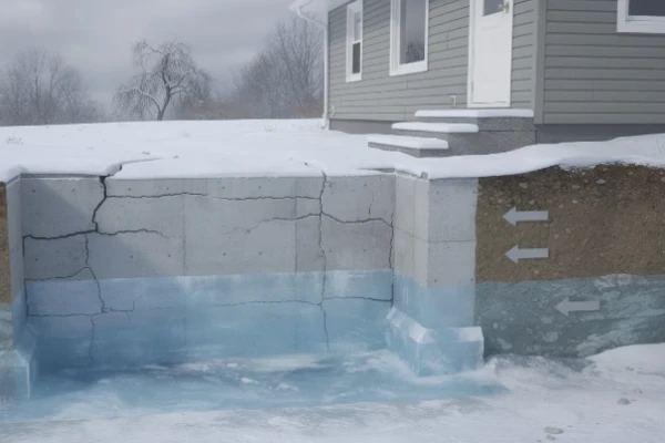 Foundation Cracks Caused by Winter Freezing | PowerLift Repair